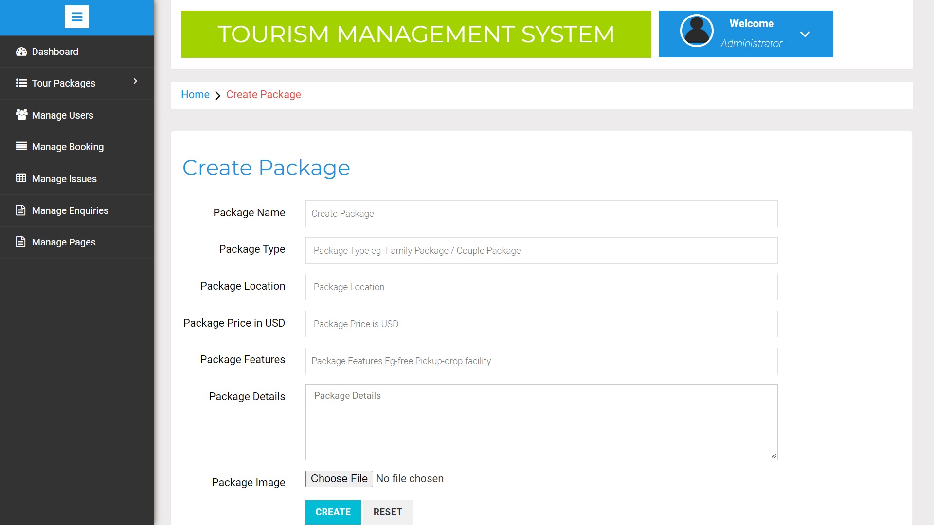 GitHub - SupriyaShingade/Tourism-Management-System: The Tourism ...