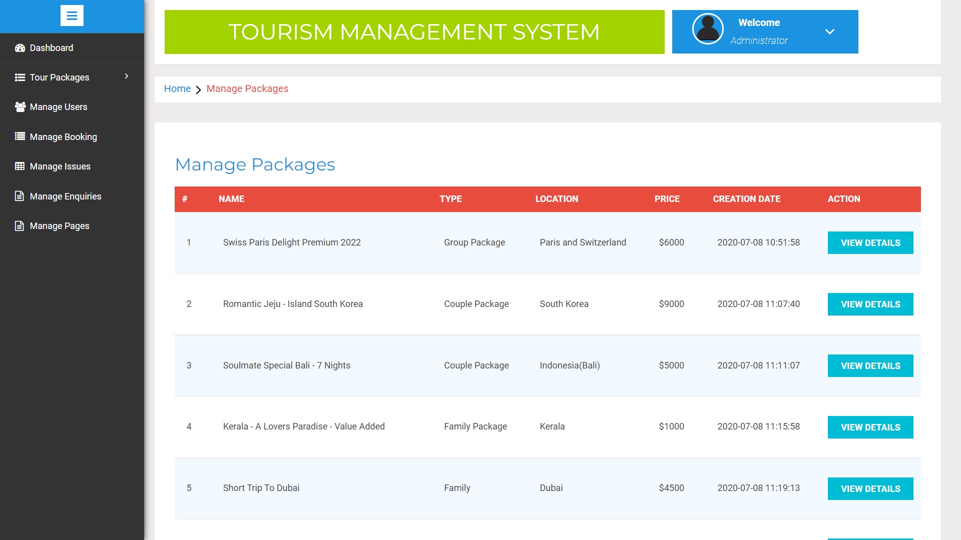 GitHub - SupriyaShingade/Tourism-Management-System: The Tourism ...