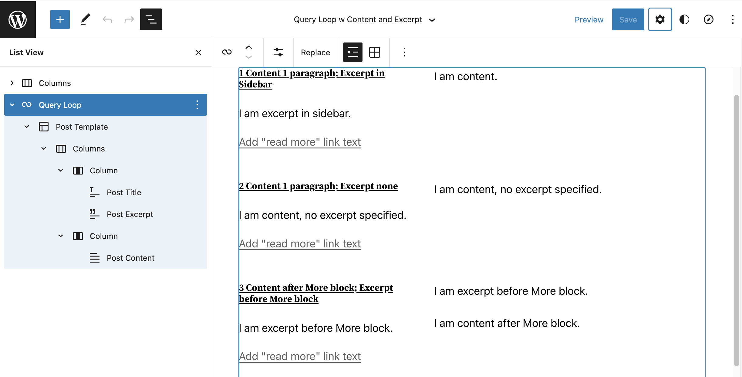 Post Content behaves inconsistently in Query Loop block · Issue #40743 · WordPress/gutenberg ...