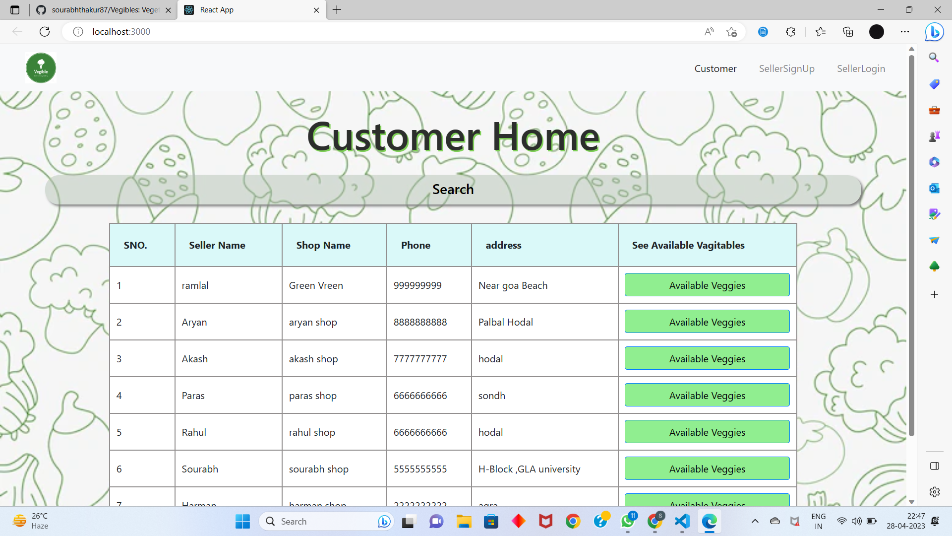 GitHub - Shatrughan-alt/Vegible: E-commerce website which allows seller to add their vegetables ...