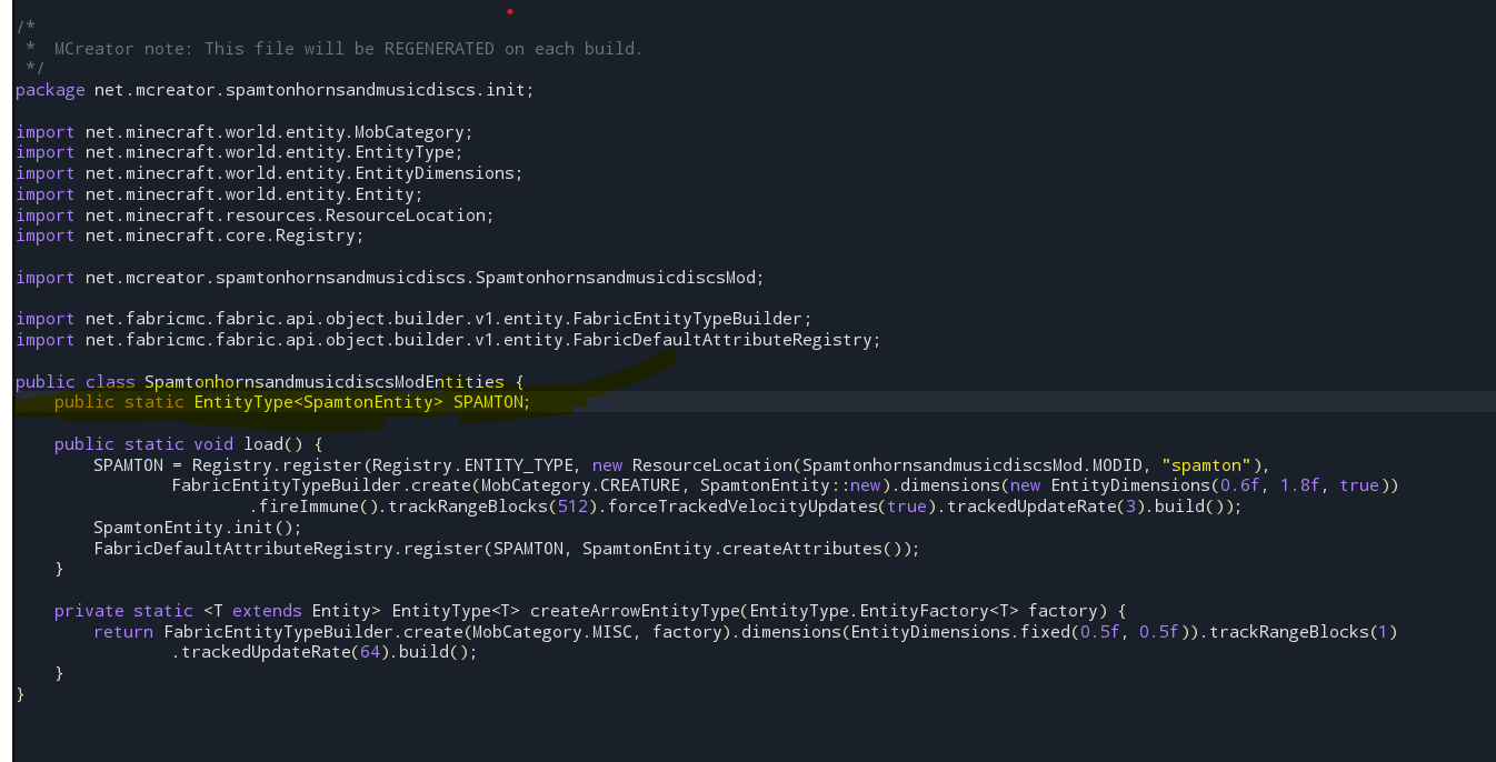 I made an entity then it Failed to build · Issue #357 · Goldorion/Fabric-Generator-MCreator · GitHub