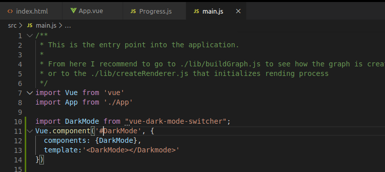 How To Implement This In Vuejs Project · Issue 1 · Lotrekagencyvue Dark Mode Switcher · Github