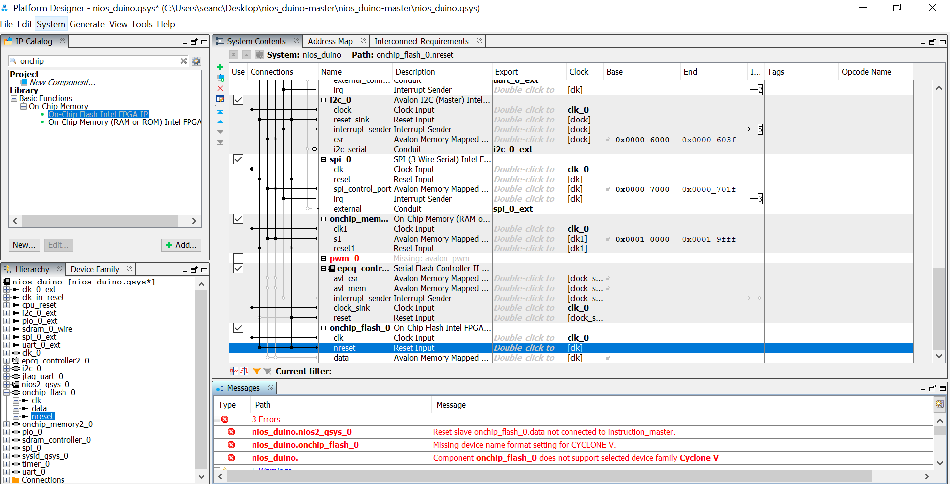 onchip_flash_0 Required · Issue #10 · dimag0g/nios_duino · GitHub