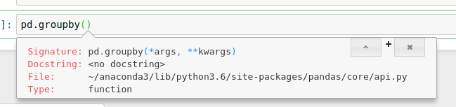 Fucntion/Class Docstring dropdown button Covers args · Issue #4117 · jupyter/notebook · GitHub