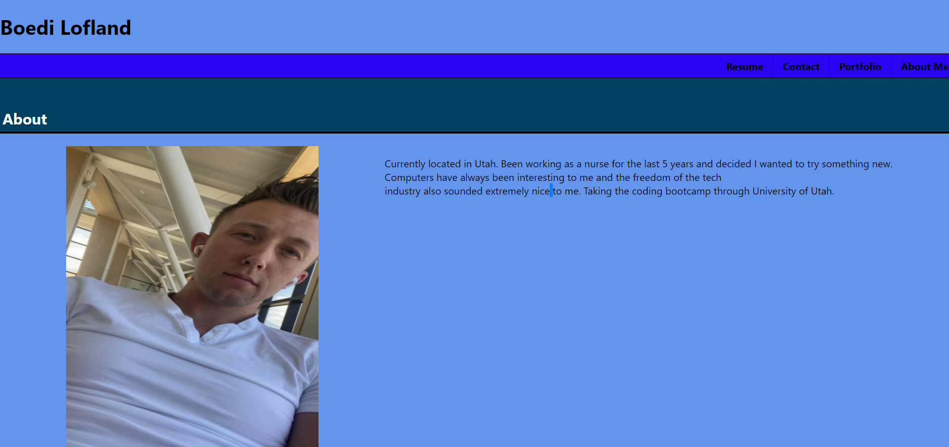 GitHub - blofland/react-portfolio