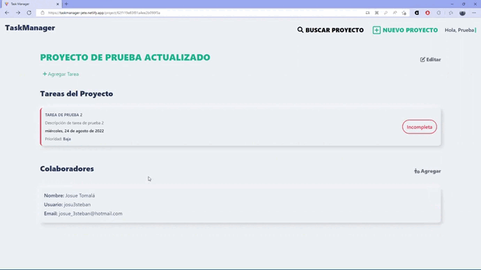 GitHub - josu3steban/taskmanager: Aplicación MERN de administración de ...