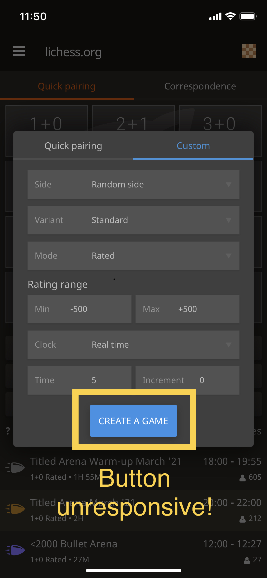 App not responsive after hibernation · Issue #1609 · lichess-org/lichobile · GitHub