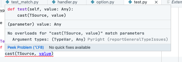 Cannot Cast To Generic Type · Issue 1248 · Microsoftpyright · Github 