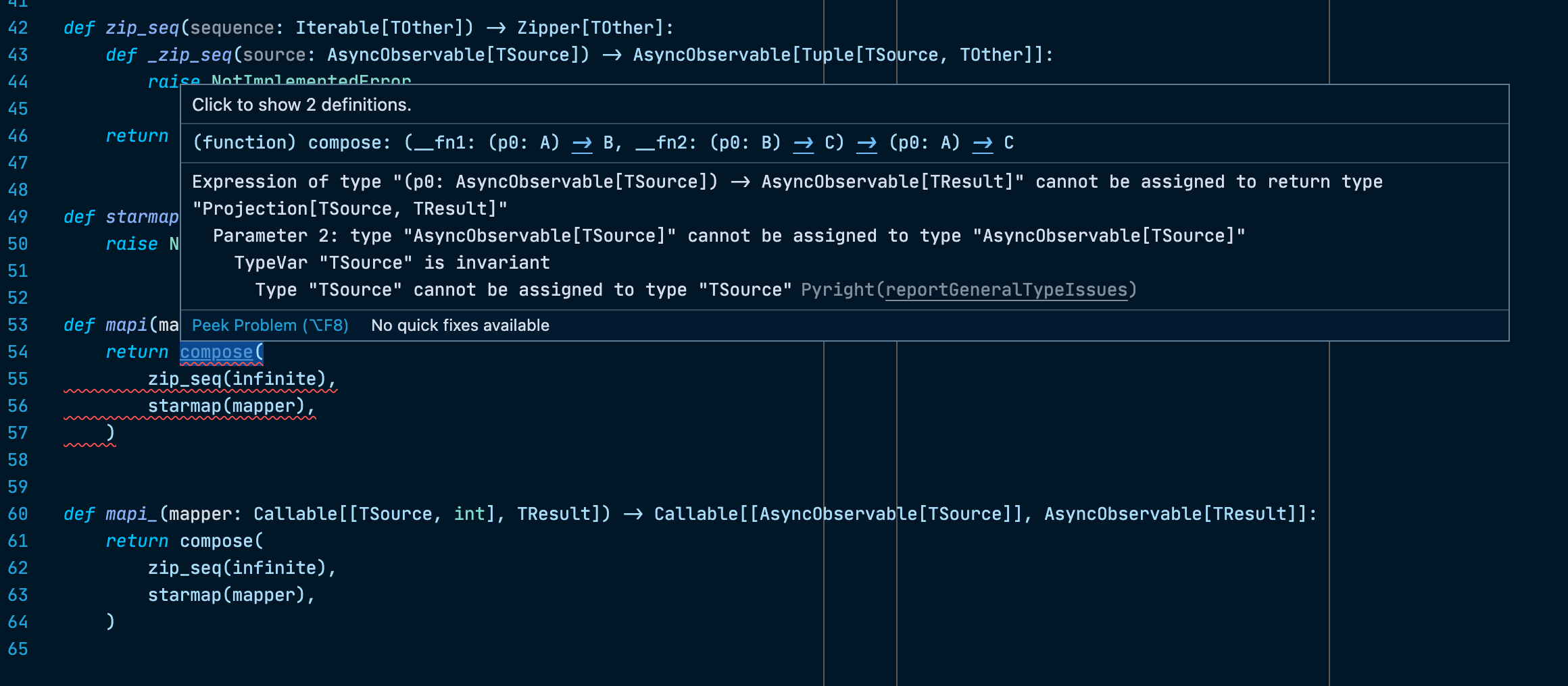 Problem Mapping Callable To Generic Protocol · Issue 1315 · Microsoftpyright · Github 6192