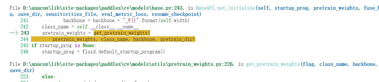 使用paddlex提供的api，用yolov3进行模型训练时报错（pretrainweights） · Issue 7721 · Paddlepaddlepaddledetection 6059