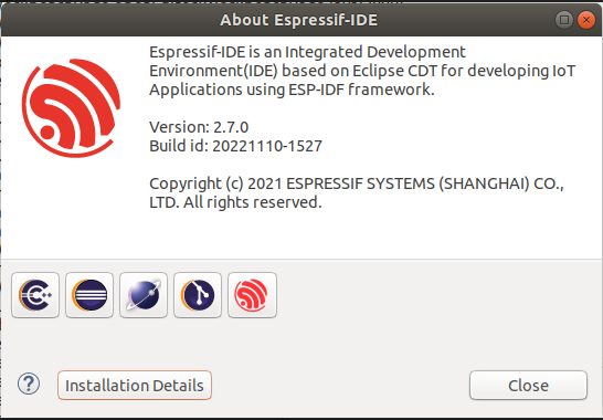 ESP-IDF 4.4 Eclipse Application Size Analysis Failed to create the part ...