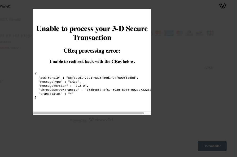 problem with 3D secure - demo account/card - woocommerce · Issue #2339 · VivaPayments/API · GitHub