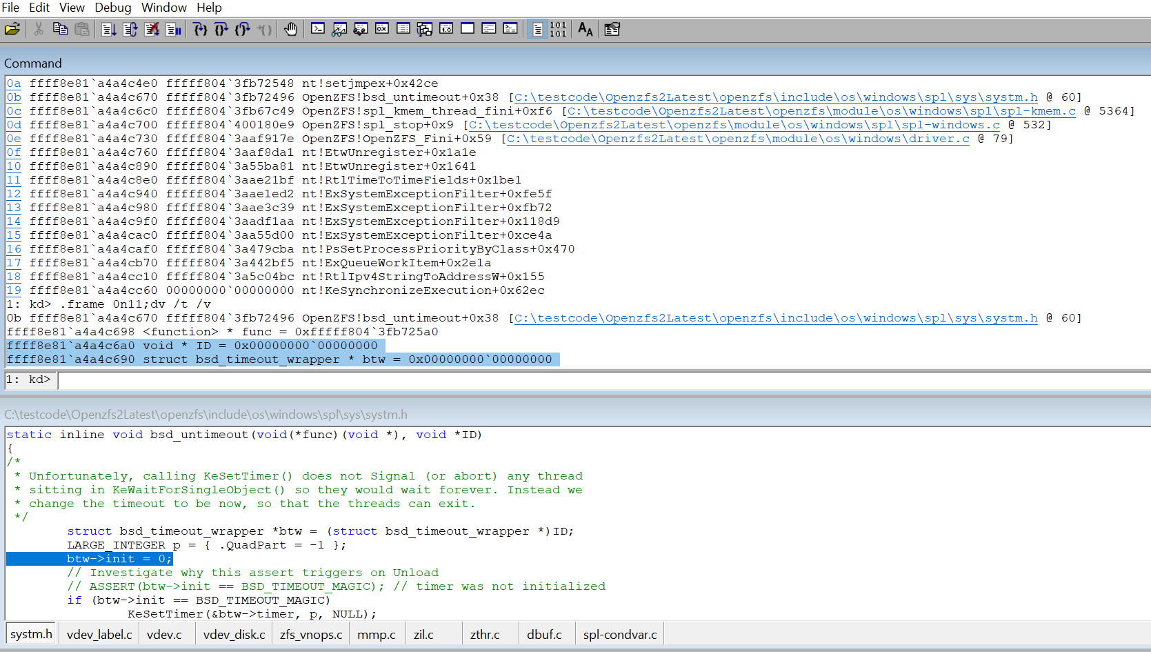 Driver crashing everytime during unload/uninstallation · Issue #26 · openzfsonwindows/openzfs ...