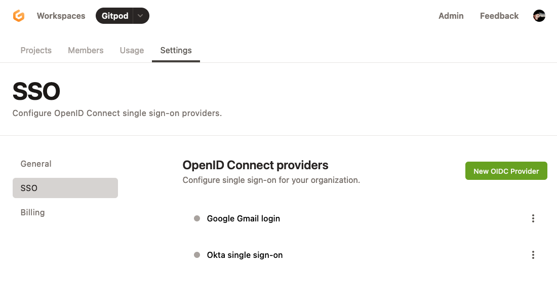 SSO configuration UI enhancements · Issue #15995 · gitpod-io/gitpod ...