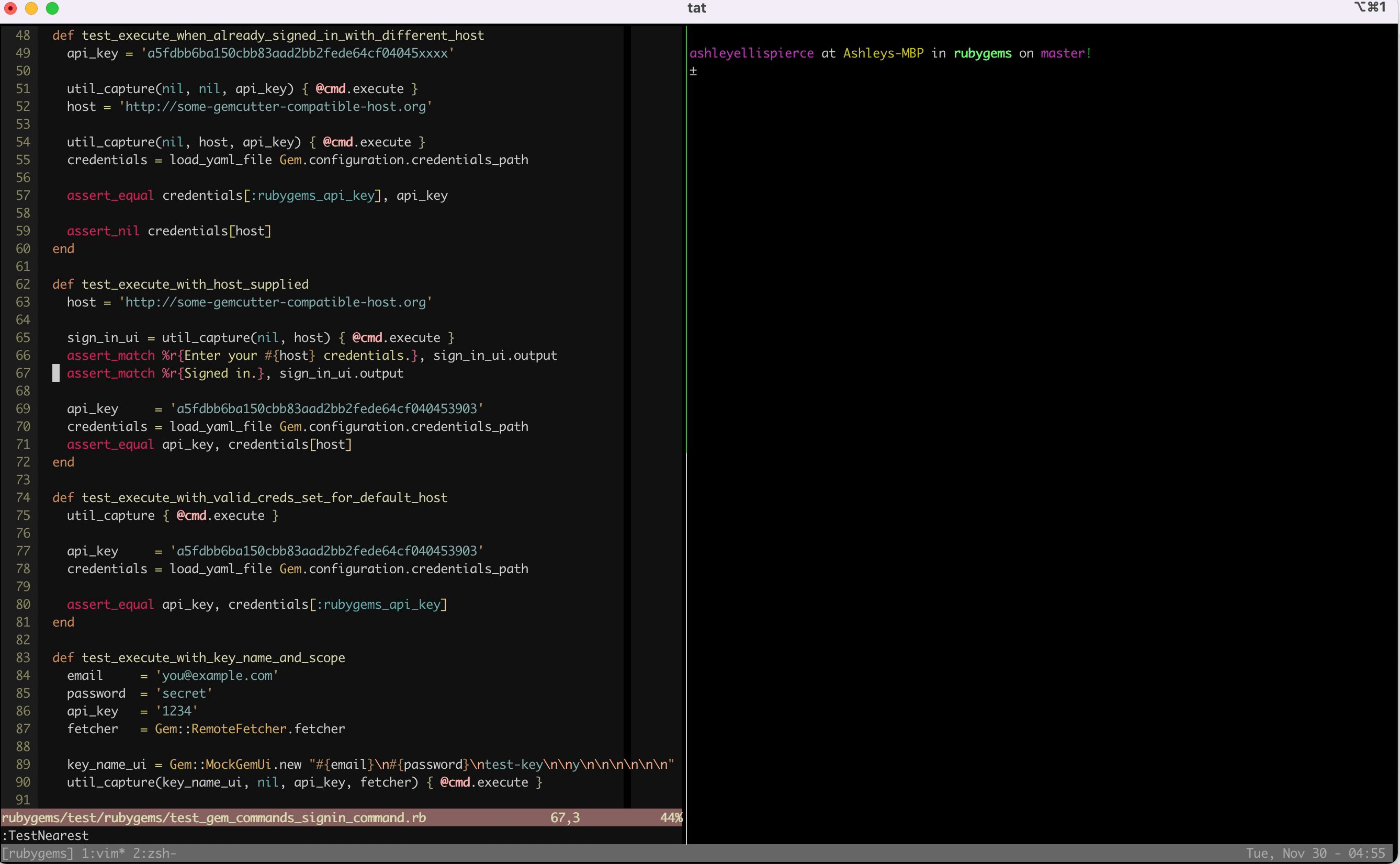 GitHub - aellispierce/vim-test-rubygems: vim-test runner for RubyGems GitHub - aellispierce/vim-test-rubygems: vim-test runner for RubyGems