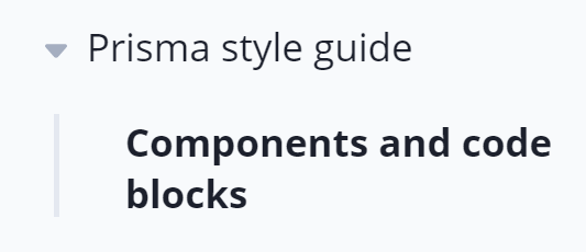 Support 3rd level nesting (styling) · Issue #351 · prisma/docs · GitHub