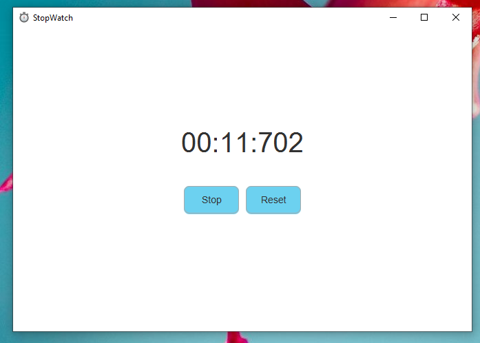 StopWatch Simple Javafx Stop Watch