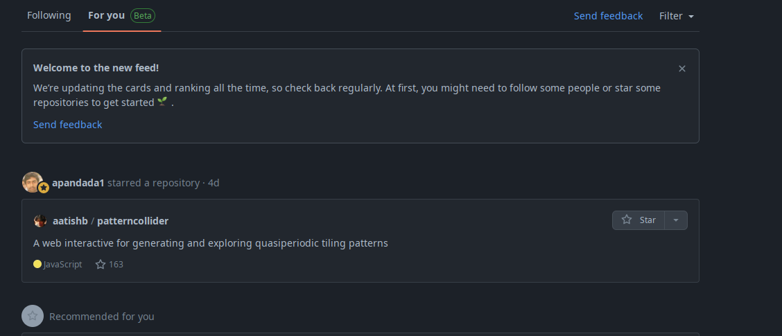 why I'm seeing that some people starred a repo that isn't mine and neither I follow that person ...