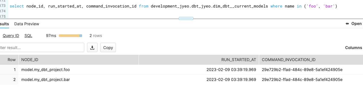 Model's `run_started_at` is incrementing even though it isn't part of the selection · Issue #264 ...