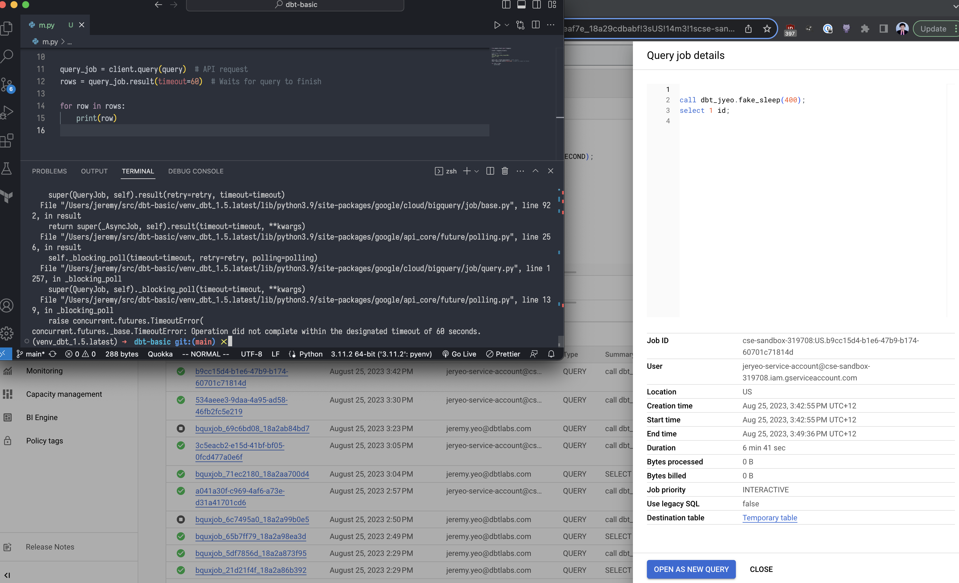 [CT-881] refactor retries · Issue #231 · dbt-labs/dbt-bigquery · GitHub