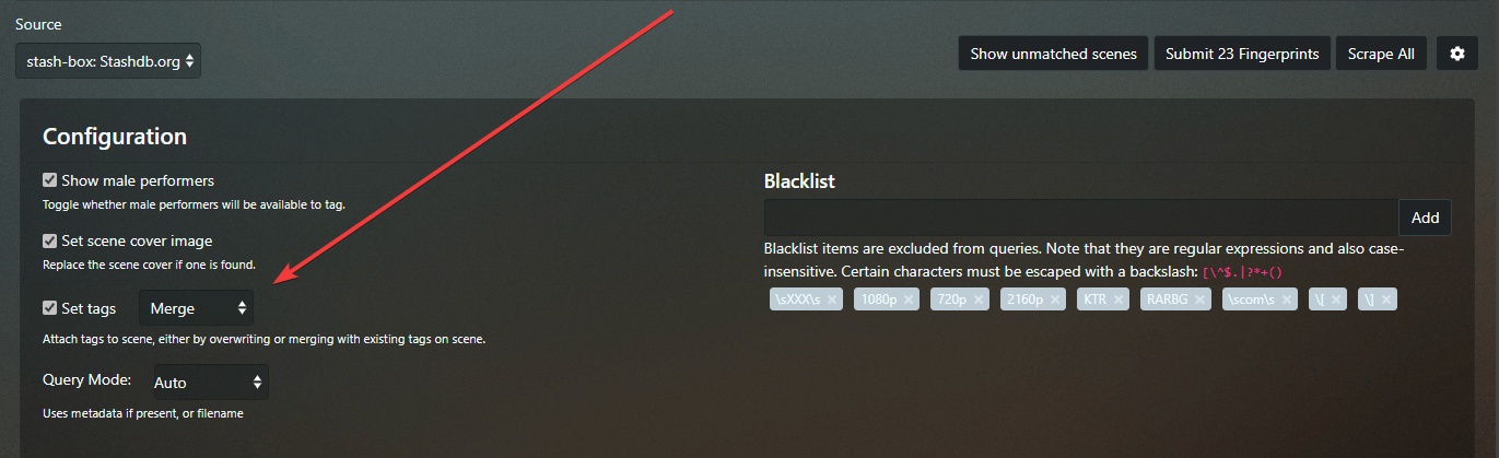 [Bug Report] merge tags option in scene tagger is broken · Issue #2367 · stashapp/stash · GitHub