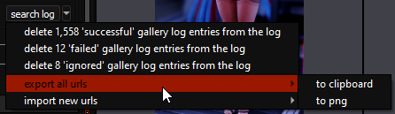 add import and export url feature to queries · Issue #1112 · hydrusnetwork/hydrus · GitHub