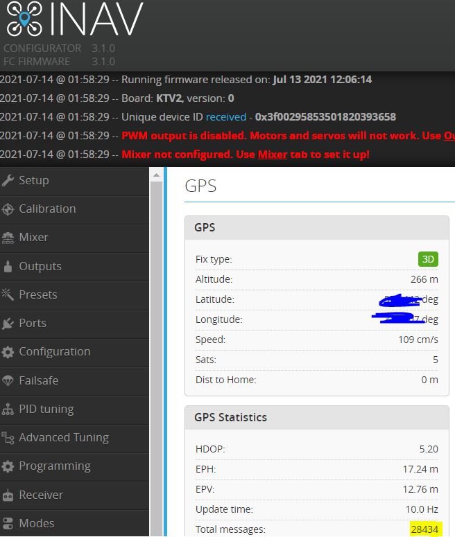 Target KAKUTEF4V2 3.1.0 GPS fix become laggier. · Issue #7261 · iNavFlight/inav · GitHub