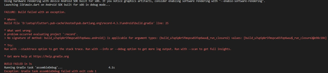 A Problem Occurred Evaluating Project Record · Issue 56 · Openimsdkopen Im Flutter Demo