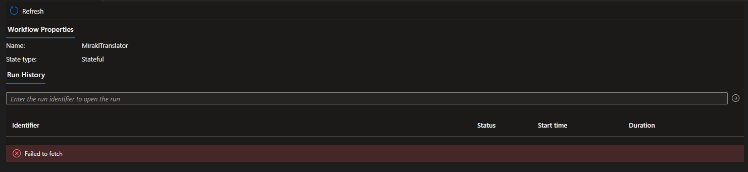 VSCode - Can't see workflow run history since version 1.0.6 · Issue #551 · Azure/logicapps · GitHub