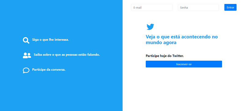 GitHub - andrewrdev/projeto-twitter-clone: Projeto Twitter Clone com ...