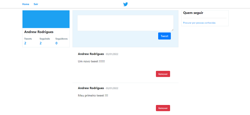 GitHub - andrewrdev/projeto-twitter-clone: Projeto Twitter Clone com PHP + MVC