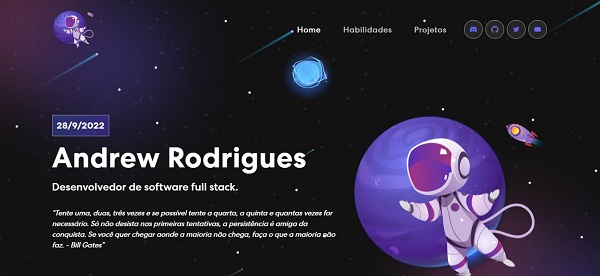 GitHub - andrewrdev/projeto-react-portfolio: Um portfólio desenvolvido em React JS