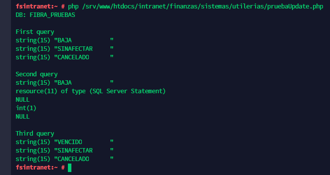 UPDATE statement does nothing at all · Issue #1270 · microsoft/msphpsql · GitHub
