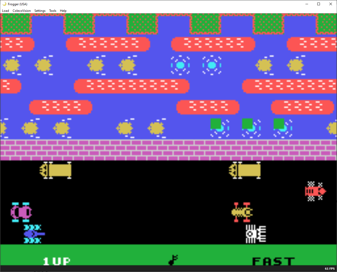 [ColecoVision] - Submerged turtles show a green box for a few frames in ...