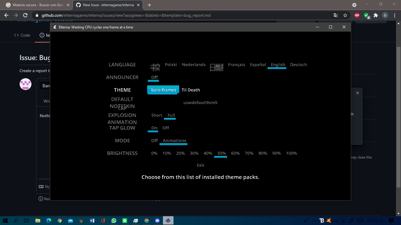 Bare-Frames Crash · Issue #995 · etternagame/etterna · GitHub