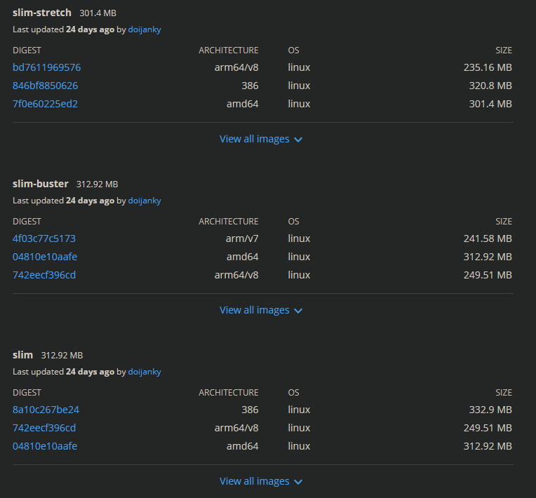 Some suggested improvements for the new tag UI · Issue #1878 · docker/hub-feedback · GitHub