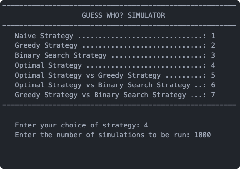 GitHub - advait-rao/GuessWho: What's the best way to play Guess Who?