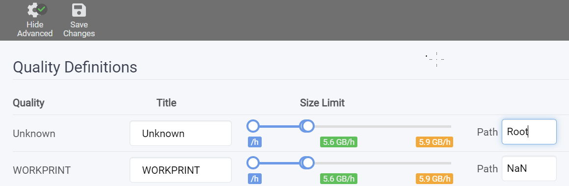 [Feature request] Changing path dynamically depending on quality ...