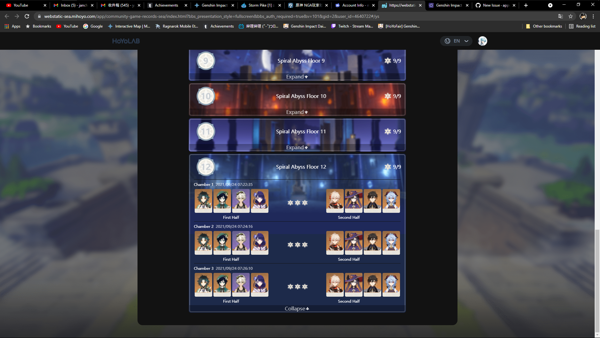 Abyss Leader board isnt updating properly? · Issue #47 · appsample-com/spiral-abyss · GitHub