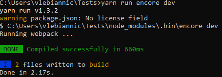 yarn run encore dev gives error on Windows 10 with git-bash terminal ...