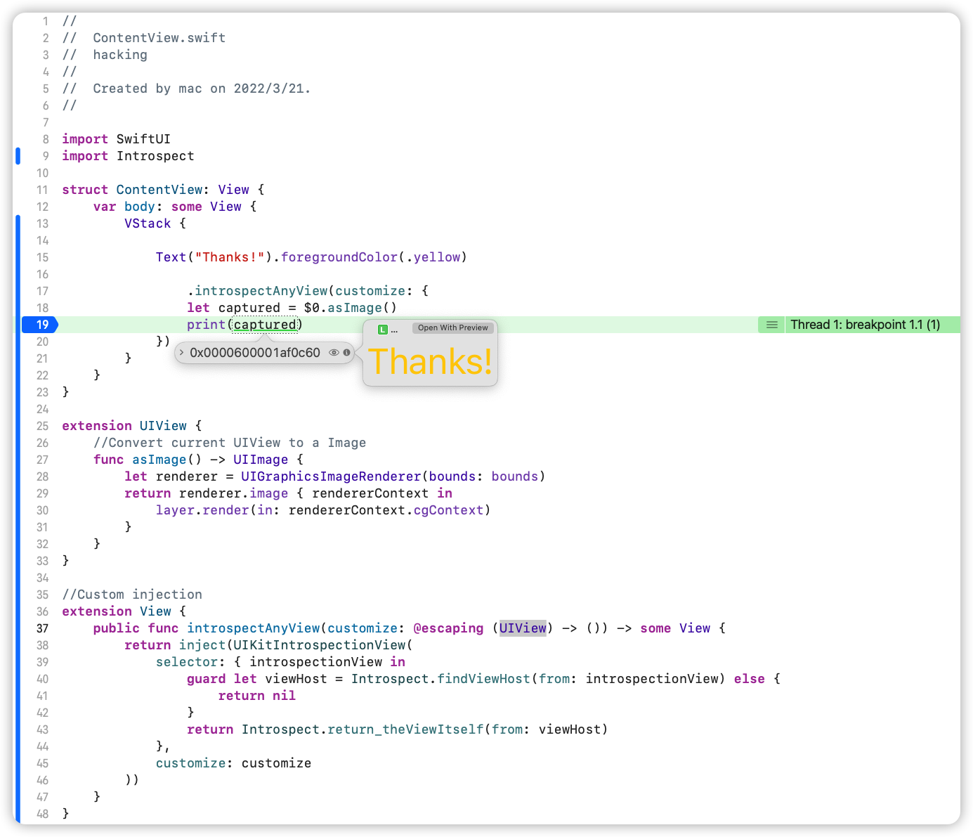 How To Inject Any View · Issue 147 · Sitelineswiftui Introspect · Github 