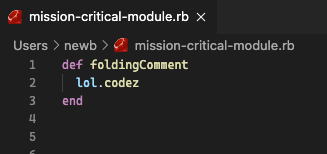 [folding] Preserve comment folding for developer UX and sanity · Issue ...