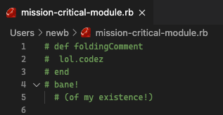 [folding] Preserve comment folding for developer UX and sanity · Issue ...