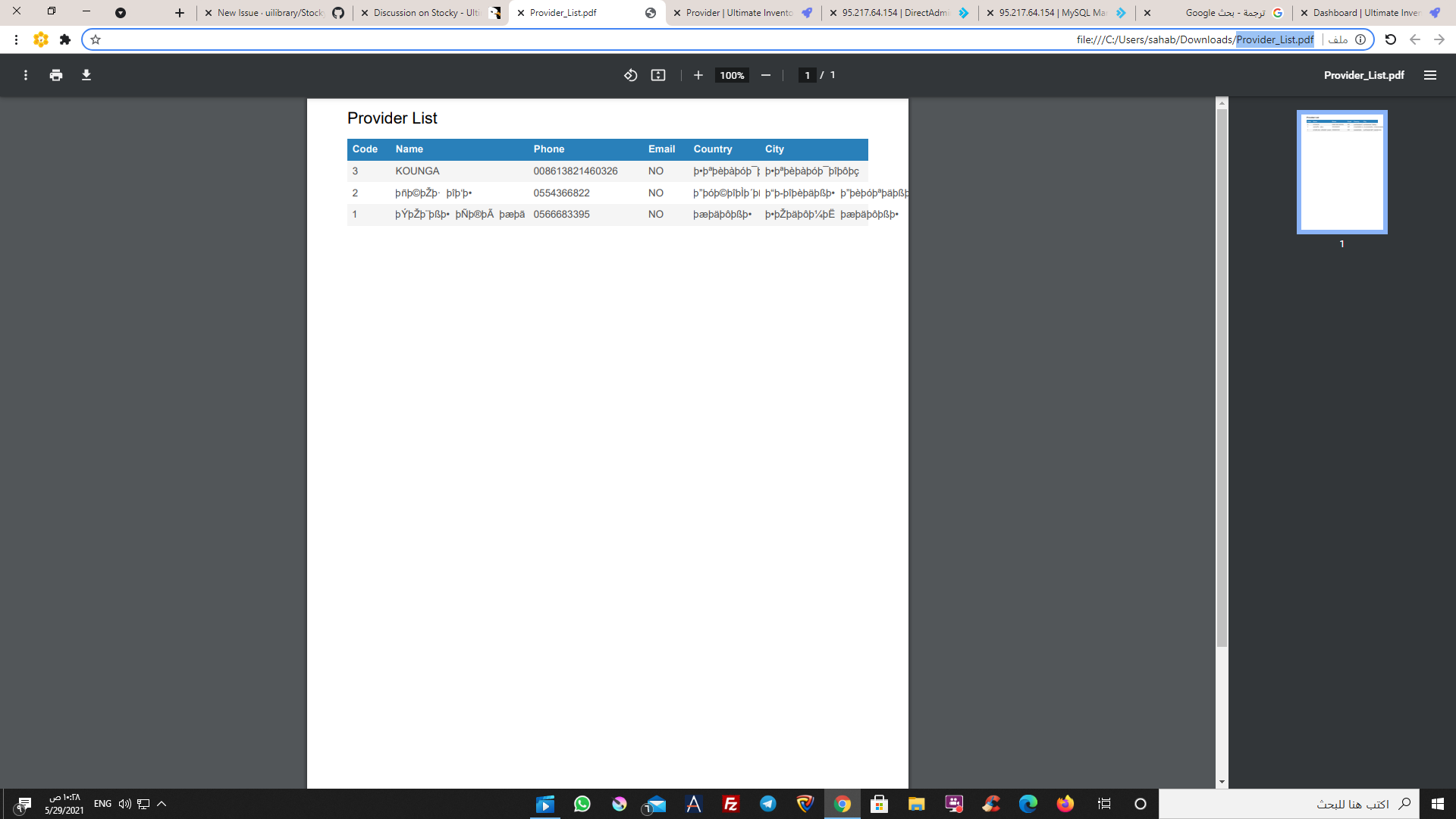 Arabic language problem in pdf They appear as incomprehensible symbols · Issue #119 · uilibrary ...