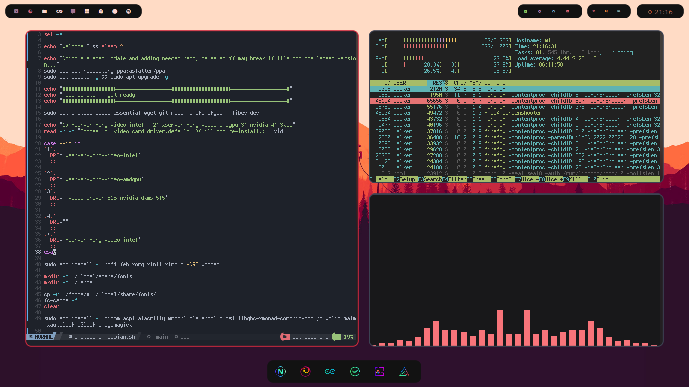 GitHub - Walker-00/wimonad: Xmonad Ricing Script For [Arch, Gentoo, Debian] based Distros.