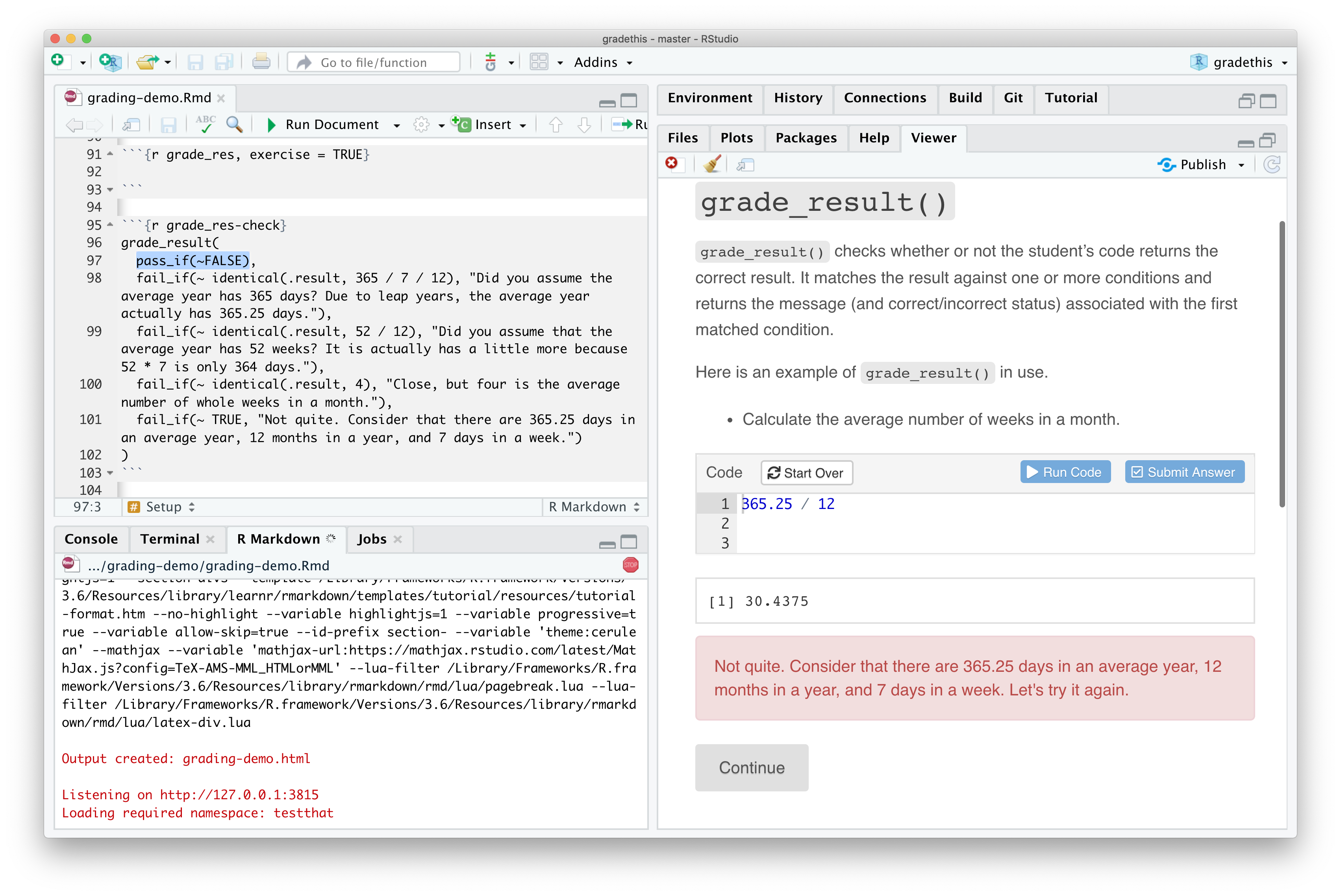 grade_result() should not require a pass_if() · Issue #118 · rstudio/gradethis · GitHub