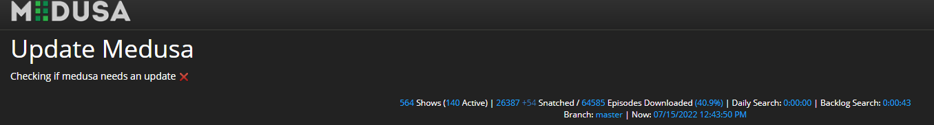 Waiting for Medusa to update: X · Issue #10824 · pymedusa/Medusa · GitHub
