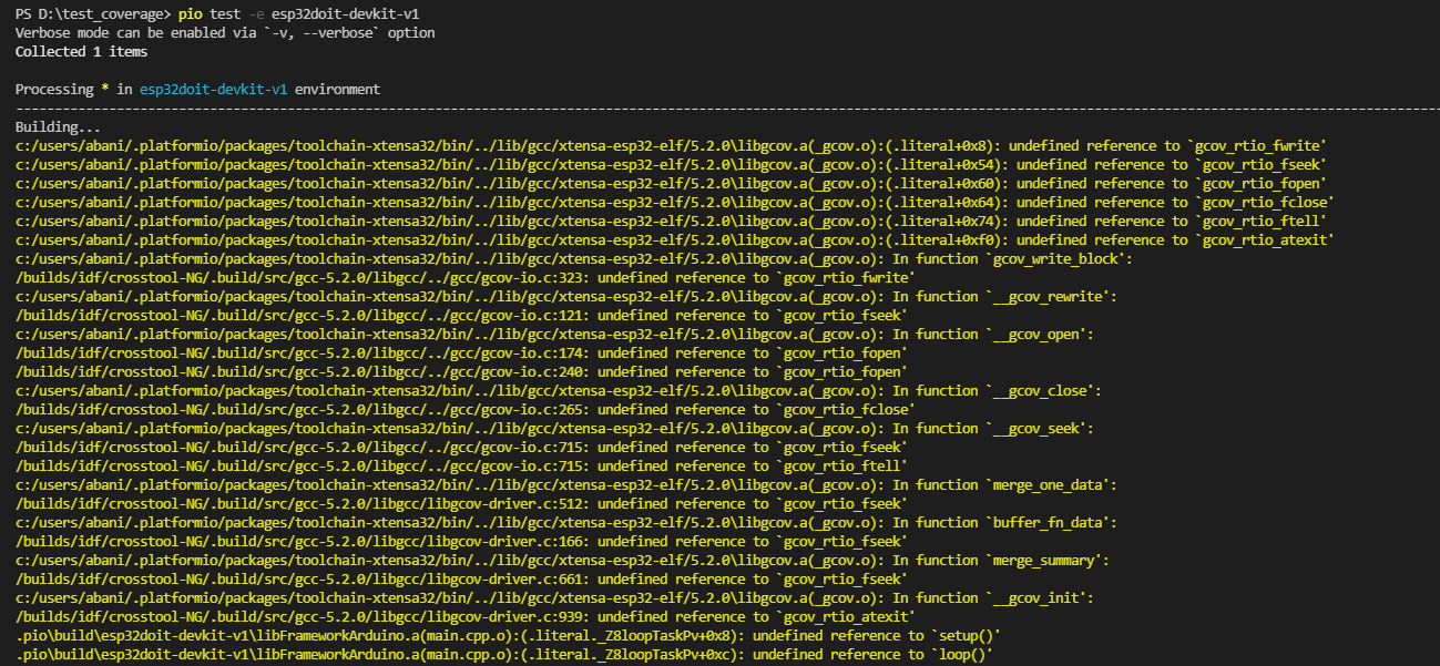 Support generation of code coverage data · Issue #882 · platformio/platformio-core · GitHub