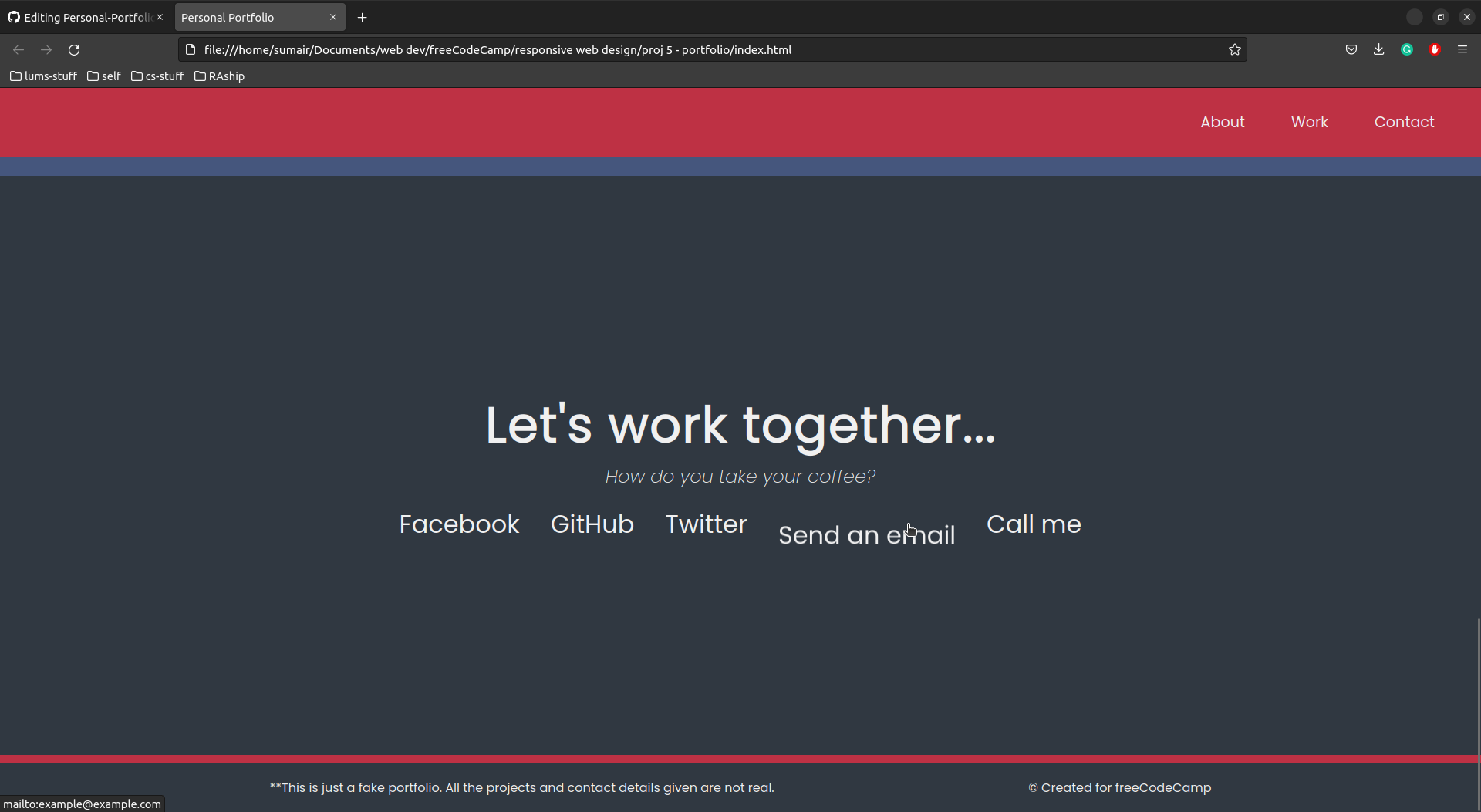 GitHub - sumairijazhashmi/Personal-Portfolio-Webpage