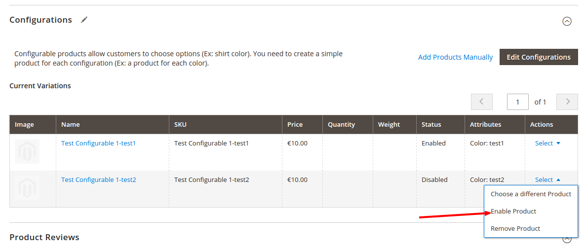 Can not enable products from the configurable · Issue #10846 · magento/magento2 · GitHub